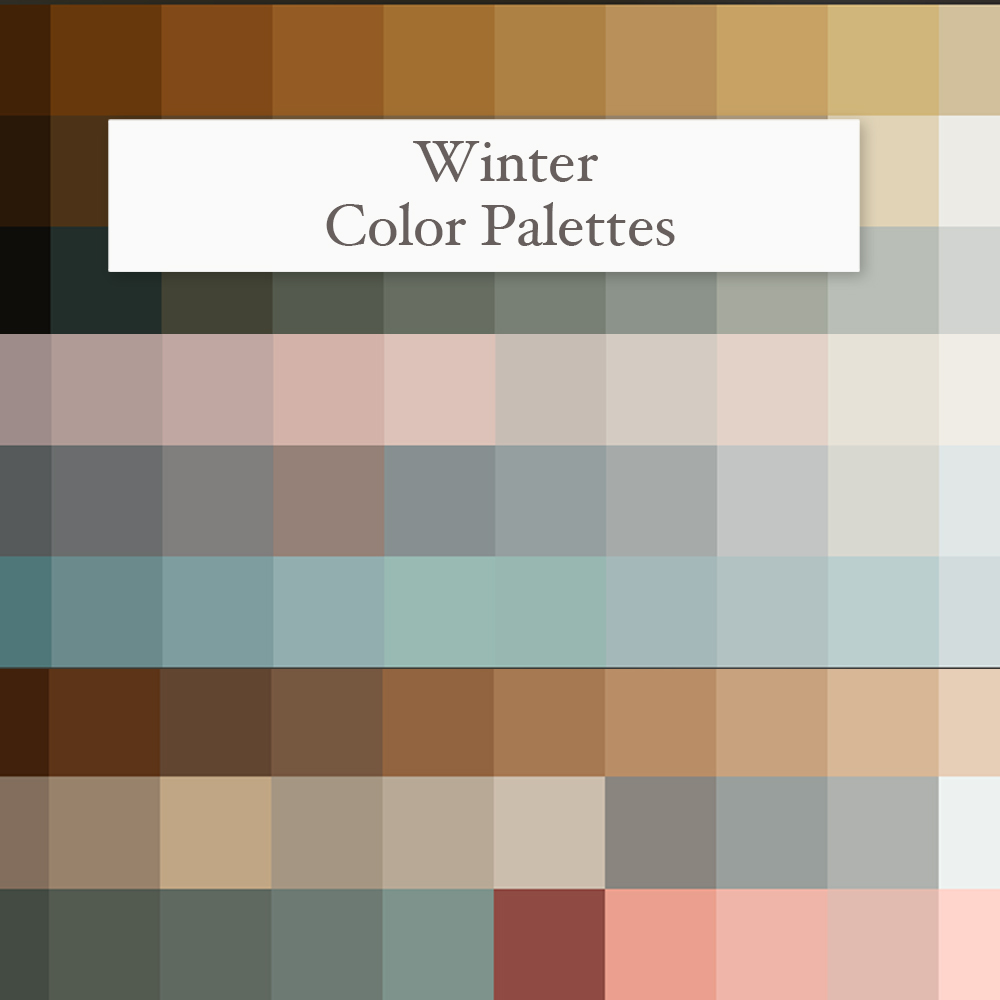Winter Color Palettes for Procreate. – Mary Digan Winter Color Palettes for Procreate. – Mary Digan